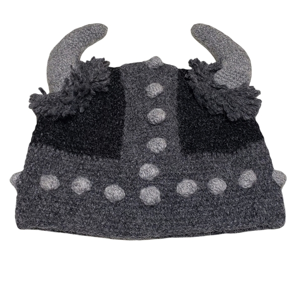 The Peruvian Trading Company | Accessories | Hand Knit Horned Viking ...